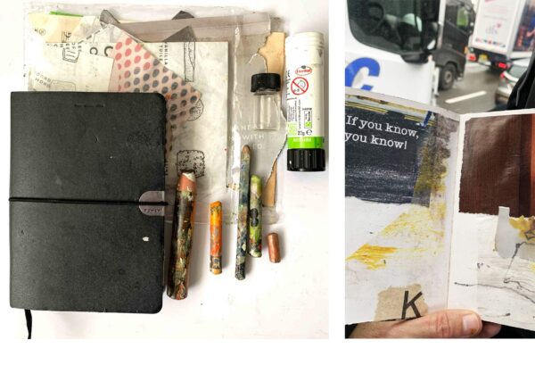 Packing art materials for a holiday - Jeanne-Marie Persaud Abstract Artist